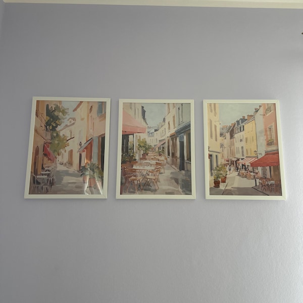 Set of 3 France Poster Set, Vintage French Floral Prints, Paris Art ...