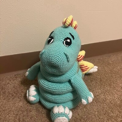 Dino Stacking Toy Crochet Pattern PDF, Amigurumi Stegosaurus Nursery ...