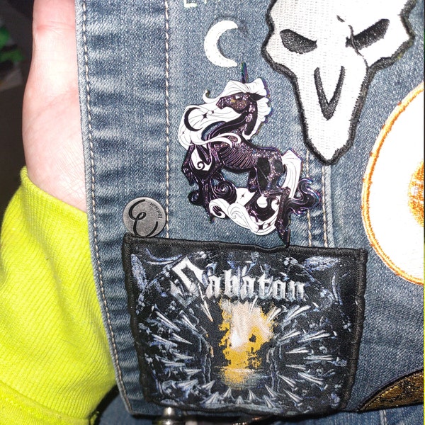 GRADE B Wicked Unicorn D Rainbow Metal Anodized Enamel Pin - Etsy