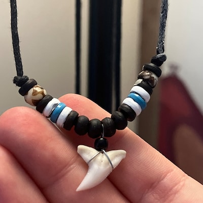 Shark Bracelet Shark Tooth Bracelet Shark Teeth Bracelet Surfer ...