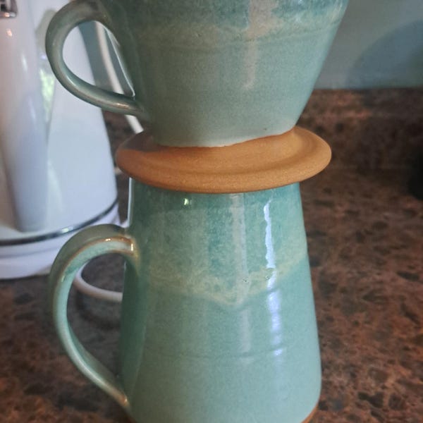 Handcrafted Ceramic Coffee Dripper – Artisan Pour Over Coffee Brewer ...