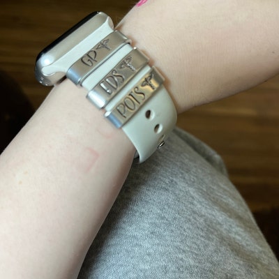 Personalized Medical Alert Watch Band Charm, Medical ID Tag, Smart ...