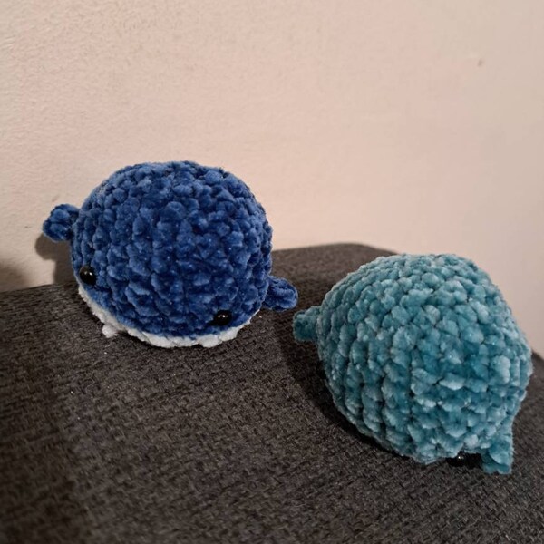 NO SEW Mini Whale Crochet Pattern for Beginners. Easy Crochet Amigurumi ...