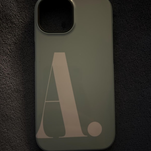 Personalised Large Initial Phone Case for iPhone 17 16 15 14 13 12 11 ...