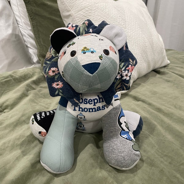 Personalized Keepsake Memory Soft Lion Toy,custom Teddy Bear ,keepsake ...