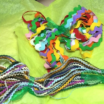 Rick Rack, 400 Bulk Yards, 16 Spools of Ric Rac, 3/8ths Inch, 25 Yards ...