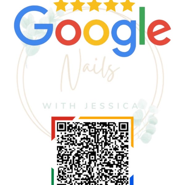 Google Review Card – Editable QR Code Feedback & Rating Sign (canva ...