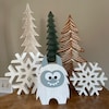 Chunky Wood Yeti - Abominable Snowman - Yeti Family Display - Winter ...