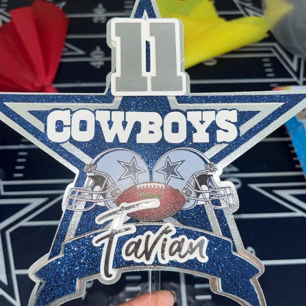Cowboys Cake Topper - Etsy