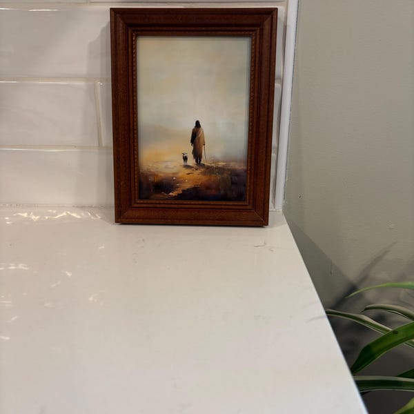 Jesus Walking on Water Canvas Religious Painting, Savior Wall Art ...