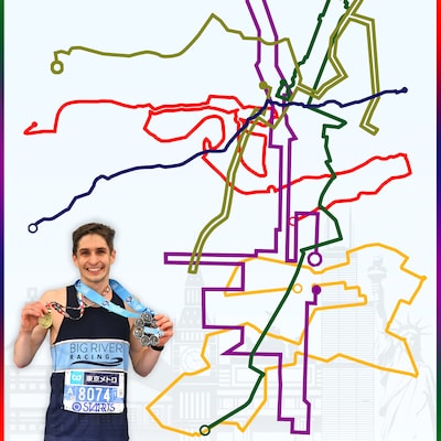 Customised Chicago Marathon Route Map high Resolution Image File - Etsy