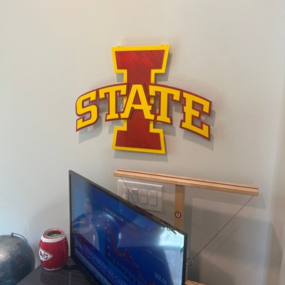 Vintage Iowa State '78'83 Logo Metal Art - Etsy