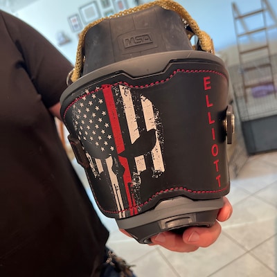 Personalized Firefighter SCBA Leather Mask Cover for MSA G1 Mask ...