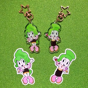 Velvet & Veneer Charms | 2.5" Epoxy Acrylic Double Sided Charm ...