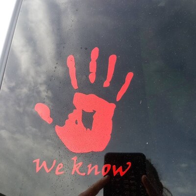 Skyrim Inspired We Know Vinyl Decal Dark Brotherhood Sticker Gaming ...