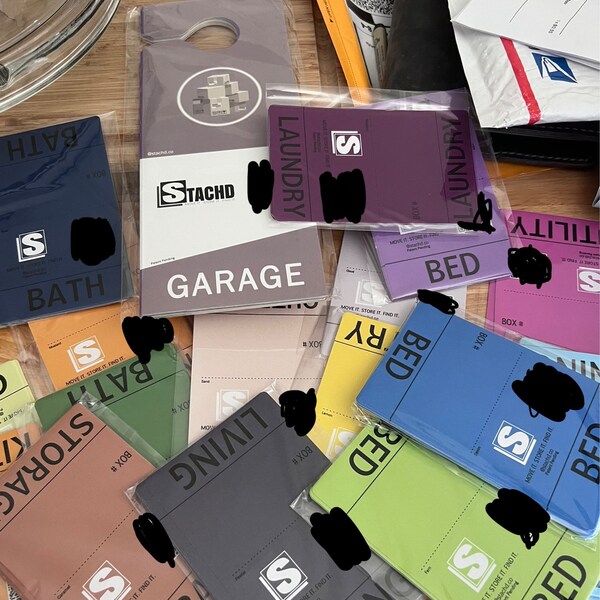 Blank Subcategory Moving Box Labels, Moving Box Stickers, Relocation ...