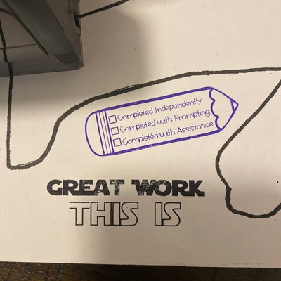 Checklist Stamp, Pencil Stamp, Completed With...self-inking Teacher ...