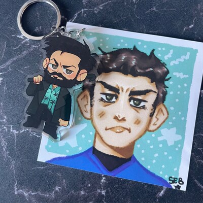 TOS/AOS Big 3 Keychains Space Trek Folks Gift and Merchandise for Nerdy ...