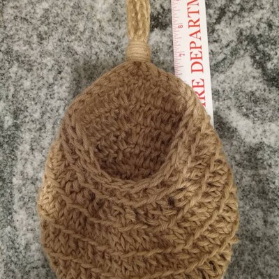 Set of Three Jute Wall Hanging Baskets Kitchen Storage - Etsy