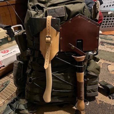 Leather Axe Shoulder Strap / Carry Sling System - Etsy