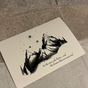 ACOTAR Series Art Print Velaris Night Court Bookish Gift Quote Wall Art ...