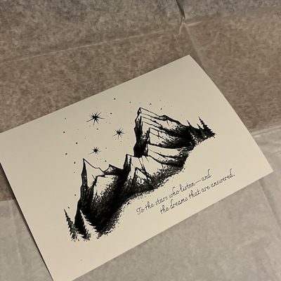 ACOTAR Series Art Print Velaris Night Court Bookish Gift Quote Wall Art ...