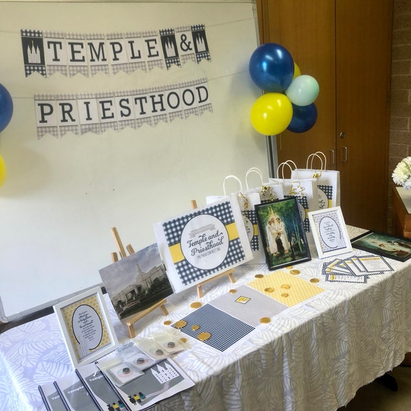 Temple and Priesthood Preparation Meeting Party Printable Set LDS Party ...