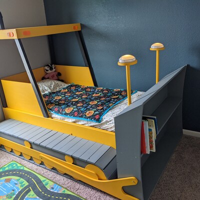 Twin Size Bulldozer Bed PLANS plans Only, Create a Construction Themed ...