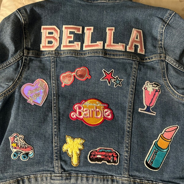 Custom Patch Jacket | Custom Jean Jacket With Patches and Name ...