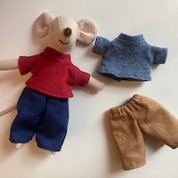 Set 1*PDF Pattern (out of 3 Sets) for 5 Inch Cloth MAILEG MICE or Dolls Clothing* Enlarge Them ...