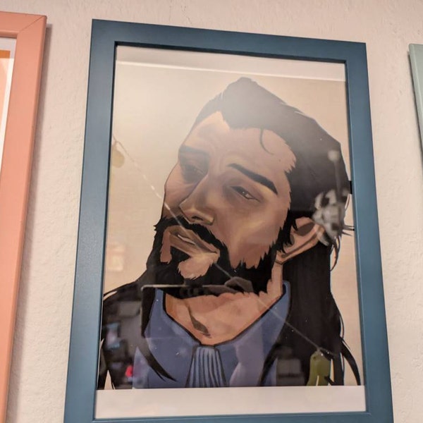 Halsin: the Emerald Archdruid Baldurs Gate 3 Portrait Fan Art Wall ...