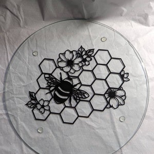 Bee Svg File, Cut File, Floral Bee Honey Svg, Honeycomb Png, Cricut, Template, Silhouette ...