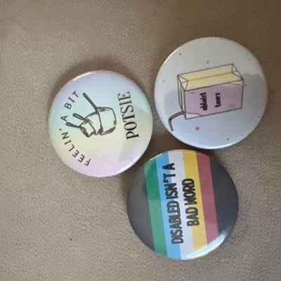 Dont Touch My Mobility Aid Button Pin Disability Button - Etsy