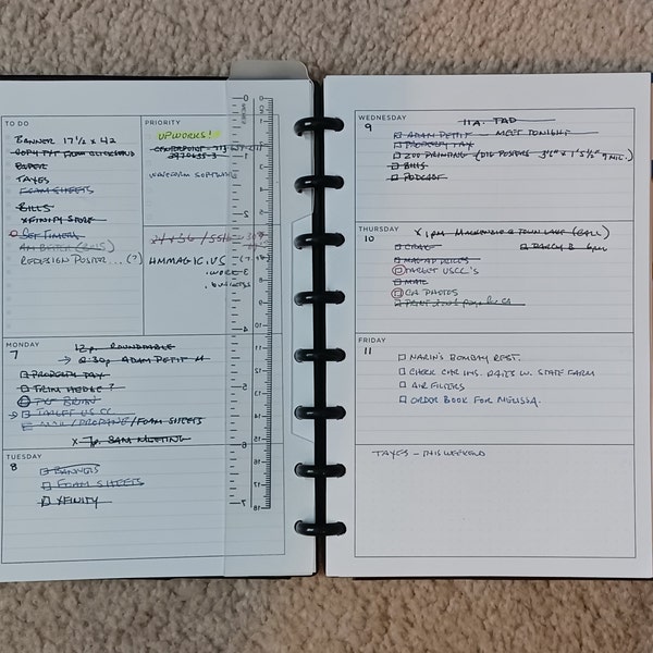 GTD Inbox Collection • Getting Things Done Inbox / Task Organizer • A5 ...