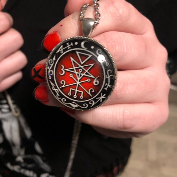 Talisman Sceau Magique de Lilith//Collier Occulte//Lilith//Amulette ...