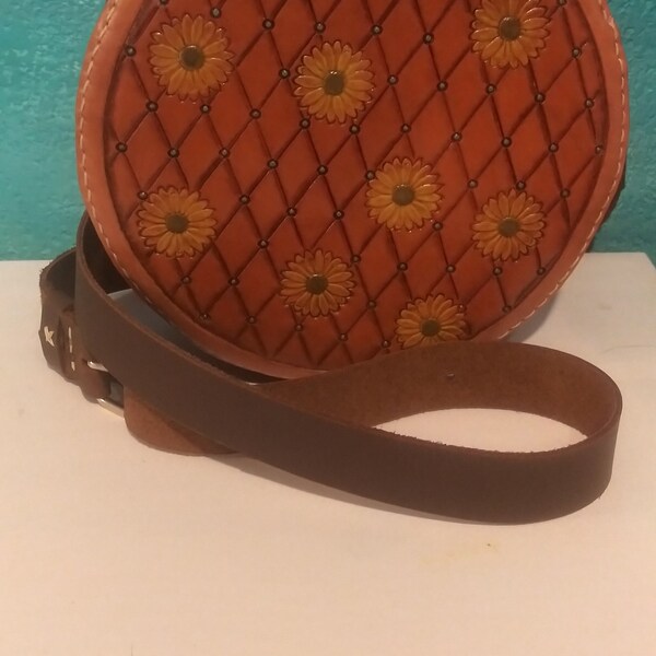 Leather Circle Bag Pattern | Round Bag Template Pdf | Leather Bag ...