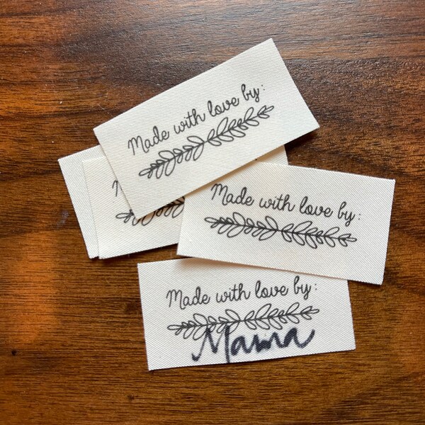 Personalized Sewing Labels for Handmade Items - Custom Tags Printed on ...