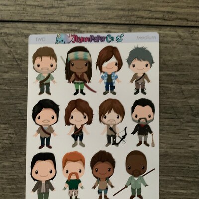 TWD Zombie Apocalypse Stickers - Etsy