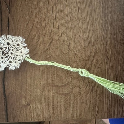 Flower Bookmark Tatting Pattern Easy Tatted Lace, Beginner Shuttle ...