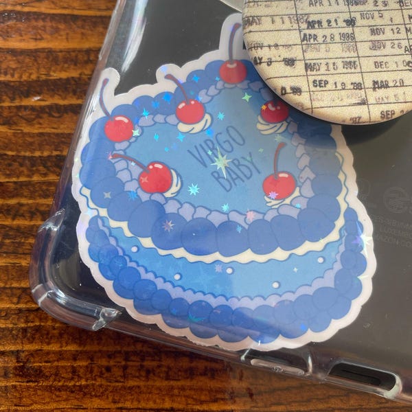 Zodiac Cakes Sticker for Phone Stickers Stickers for Girl Bow Journal ...