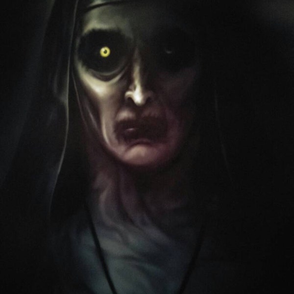 Art Print "valak" A4 A3 Digital Painting the Conjuring 2 Demon Nun - Etsy