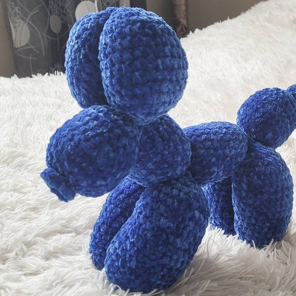 No Sew Balloon Dog Crochet Pattern, Beginner Amigurumi Puppy, Balloon ...