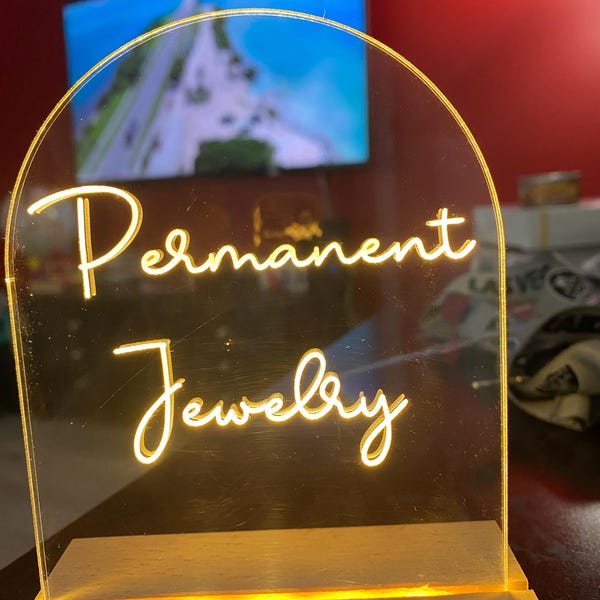 Permanent Jewelry Business Sign Custom Farmers Market Sign for Pop up ...