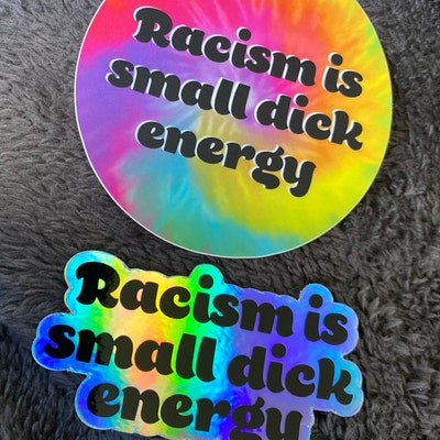 Holographic Anti Racism Sticker - Etsy