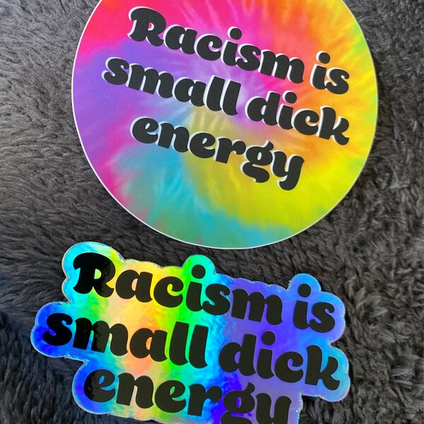Holographic Anti Racism Sticker - Etsy
