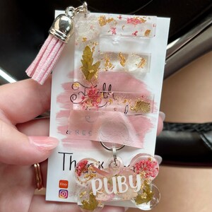 Matching Dog Tags and Keychain Custom Dog Tag Resin Dog Tag Glitter ...