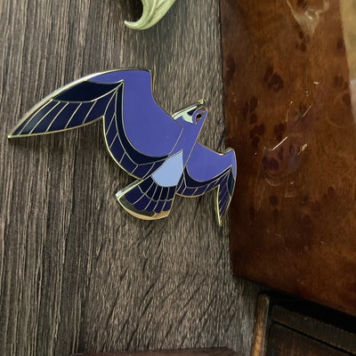 Peregrine Falcon Hard Enamel Pin Falcon Pin Art Deco Bird Pin - Etsy