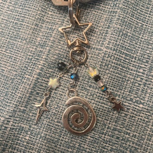 Silver Spider Web Keychain / Bag Charm - Etsy