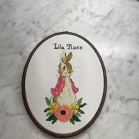 Beatrix Potter Birth Sampler Cross Stitch Pattern Peter - Etsy Australia