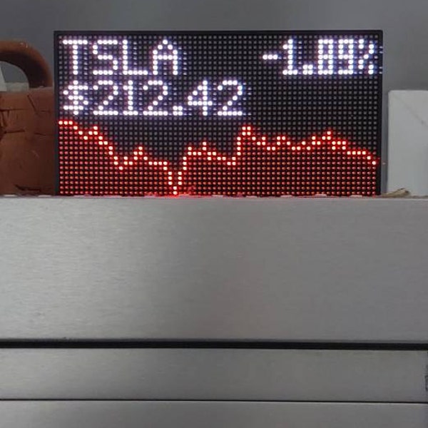 Stock Ticker Forex Crypto LIVE Price Wifi LED Display - Etsy